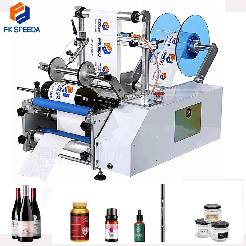 2022 Roll Sticker Label Applicator for Semi Automatic Round Bottle Labeling Machine