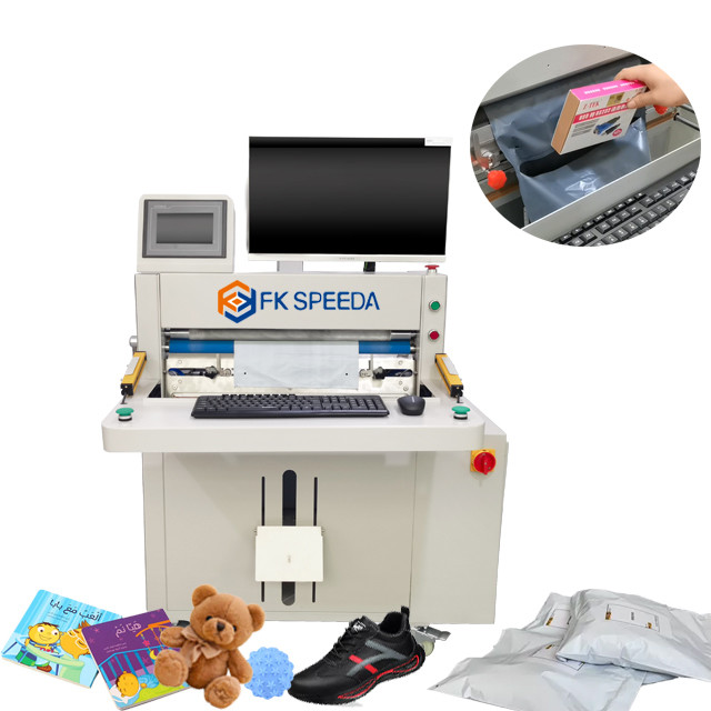 220V Fulfillment Automatic Bagger Integrated Label Printer Applicator ...
